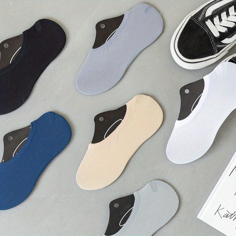 summer solid color no show socks invisible silicone anti - Temu South ...