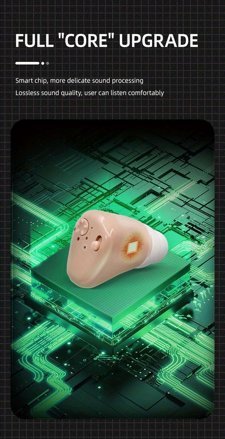 Rechargeable Wireless Hearing Aid: Amplify Sounds Improve - Temu