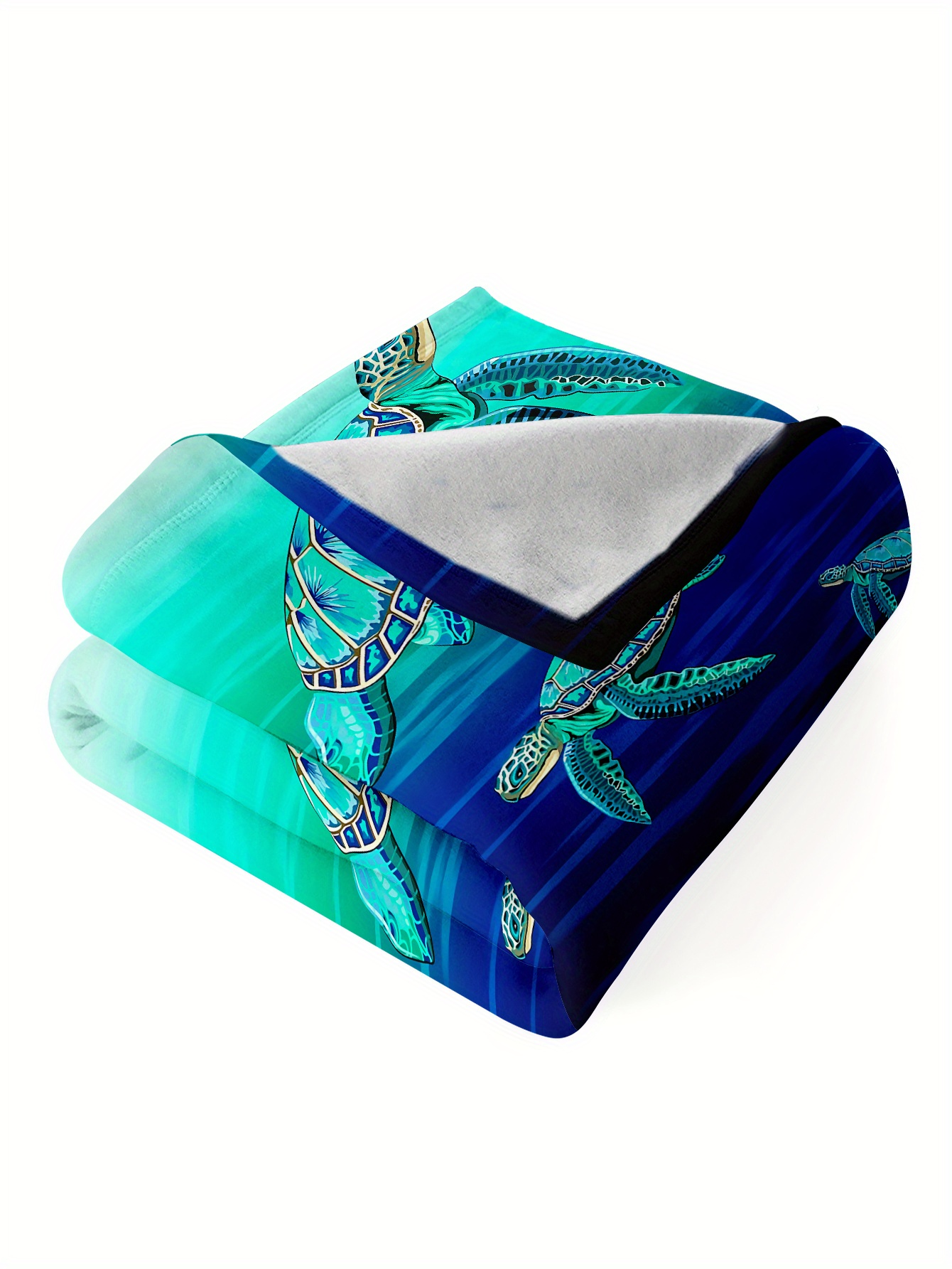 Cartoon Sea Turtle Print Flannel Blanket Soft Cozy Throw - Temu Australia