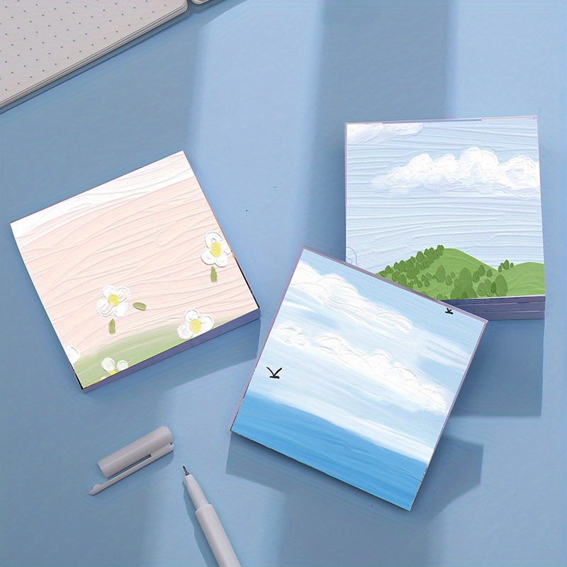 creative landscape sticky notes portable self - Temu Australia