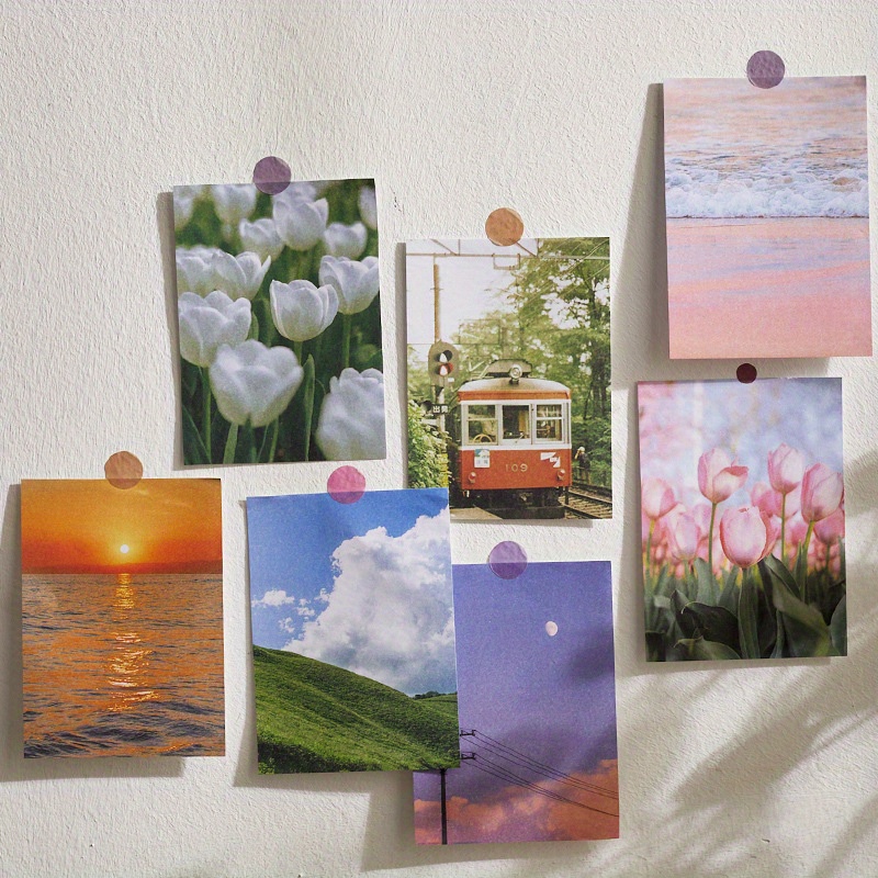 Beautiful Scenery Inviscid Decorative Paper Creative Diy - Temu Ireland