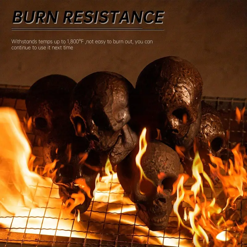 Halloween Fire Pit Skull Ceramic Props Reusable Fireproof - Temu Halloween Fire Pit Skull Ceramic Props Reusable Fireproof - Temu