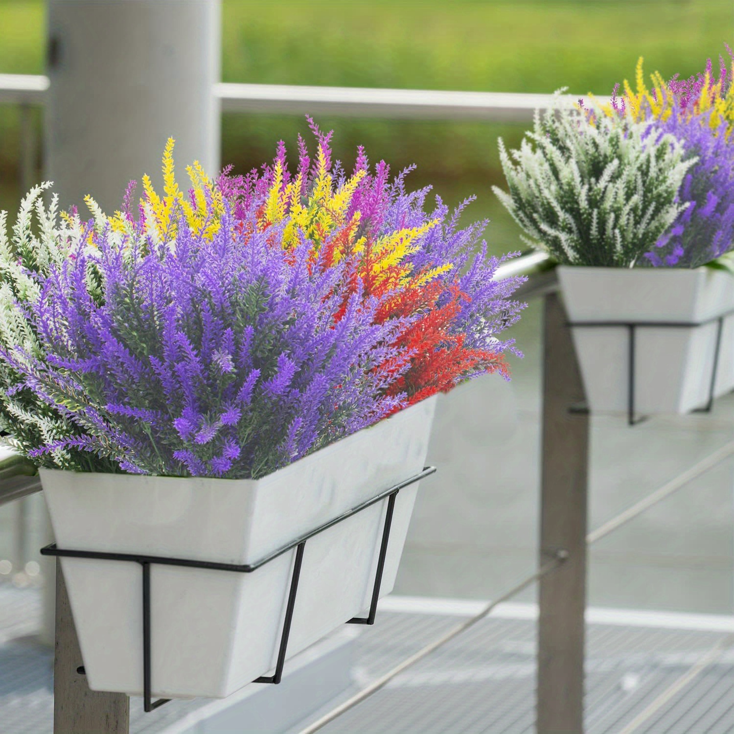 Artificial Lavender Flowers Wreath Outdoor Uv Resistant - Temu Denmark