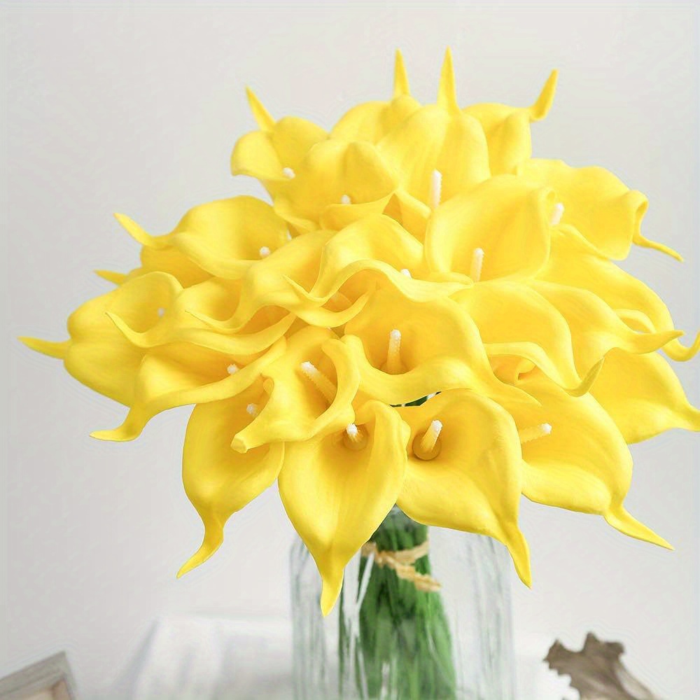 White Flower Artificial Calla Lily Silk Flowers Advanced - Temu United ...