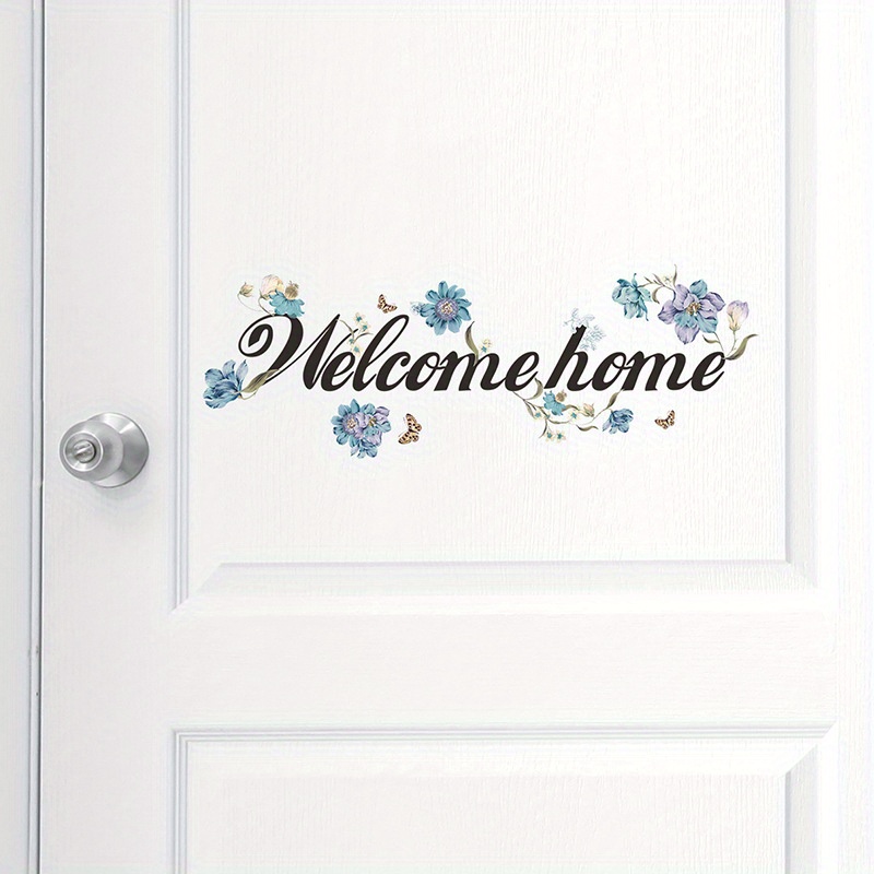 Welcome Door Decal Vinyl Welcome Stickers Removable Welcome - Temu