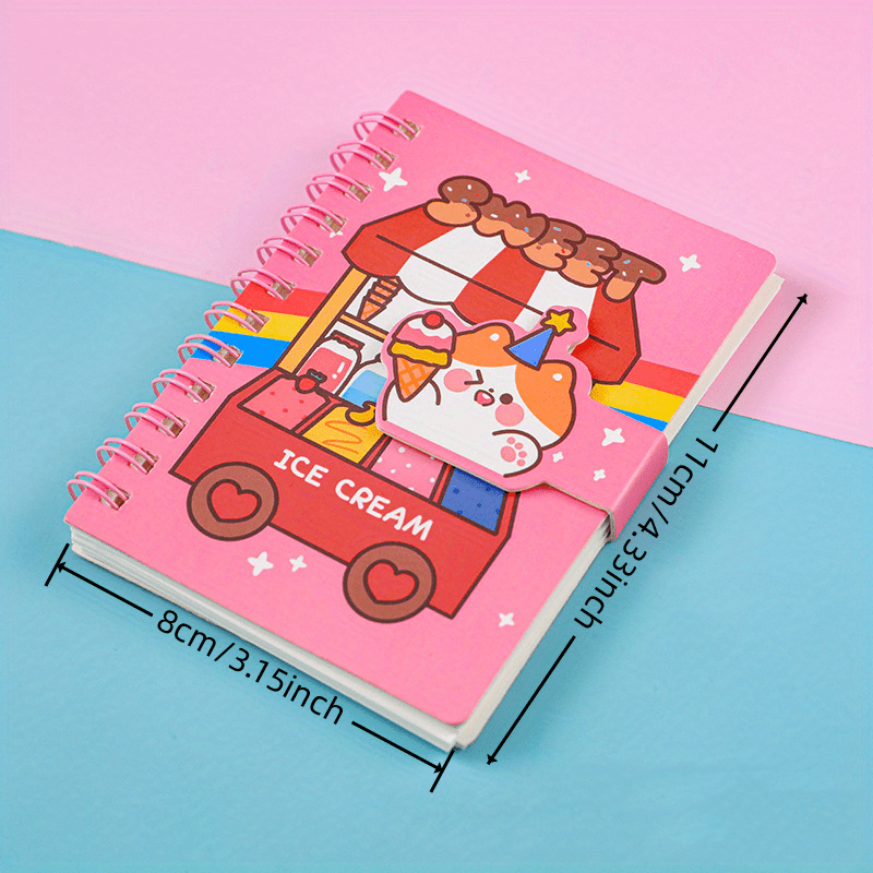 Cartoon Magnetic Coil Book Student Mini Portable - Temu Ireland