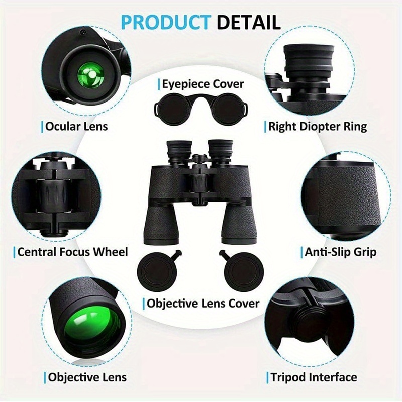 professional binoculars clear prism fmc lens - Temu Australia