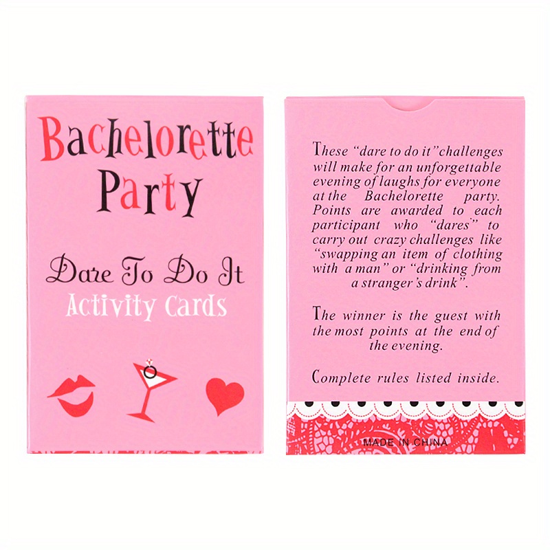 Bachelorette Party Dare Card Funny Game Card Girl Hen Night - Temu