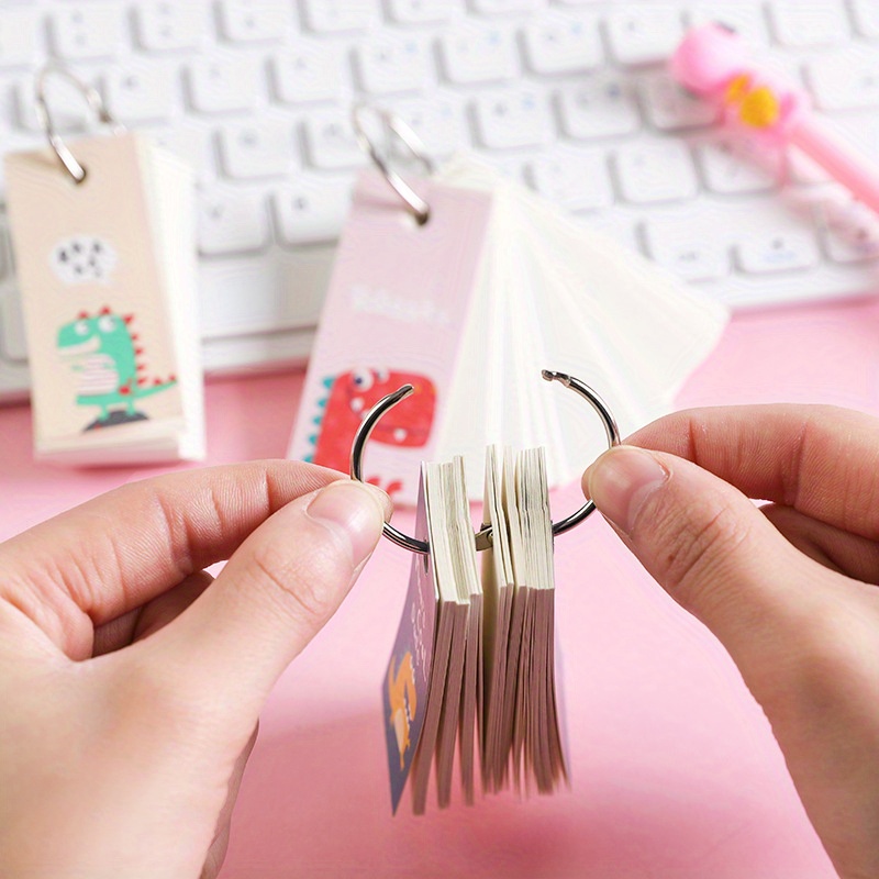 Cartoon Dinosaur Iron Binder Notebook Convenient Notepad - Temu Ireland