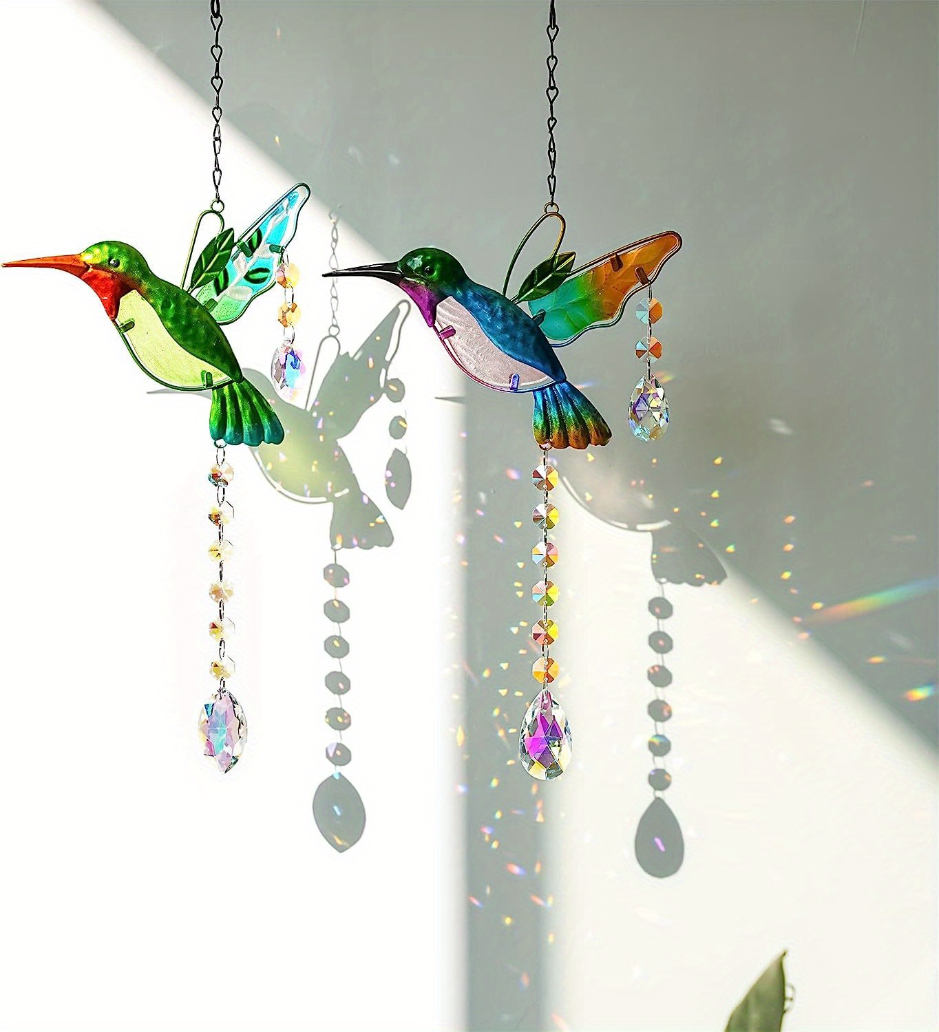 Hummingbird Suncatchers Stained Glass Window Hanging - Temu Norway
