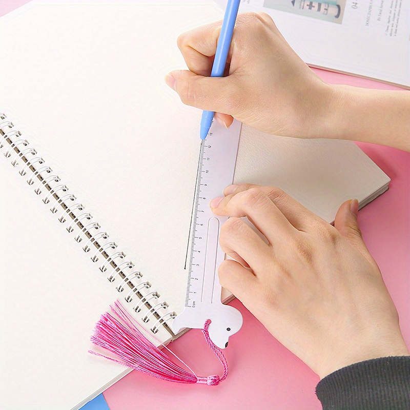 Cartoon Cute Animal Girl Scale Ruler Bookmark - Temu Australia