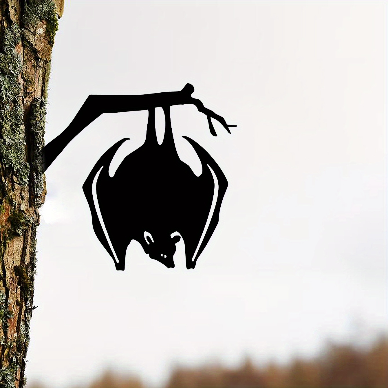 Reverse Hanging Bat Garden Stake Yard Art Decor Silhouette - Temu