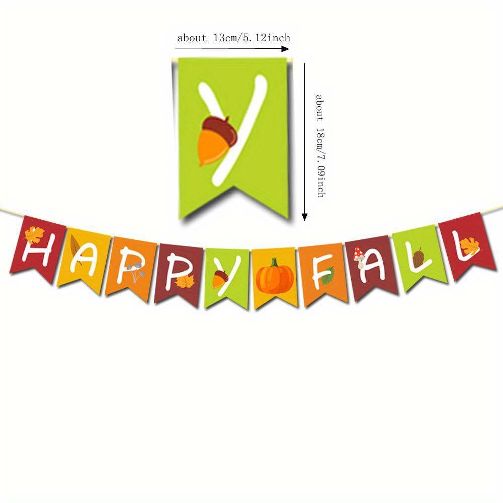 Thanksgiving Day Party Decorations Autumn Theme Bunting - Temu Ireland