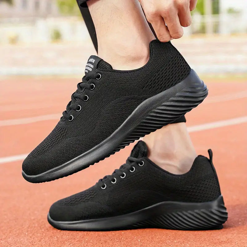 Mens Lace Up Sneakers Athletic Shoes Lightweight And Breathable Running