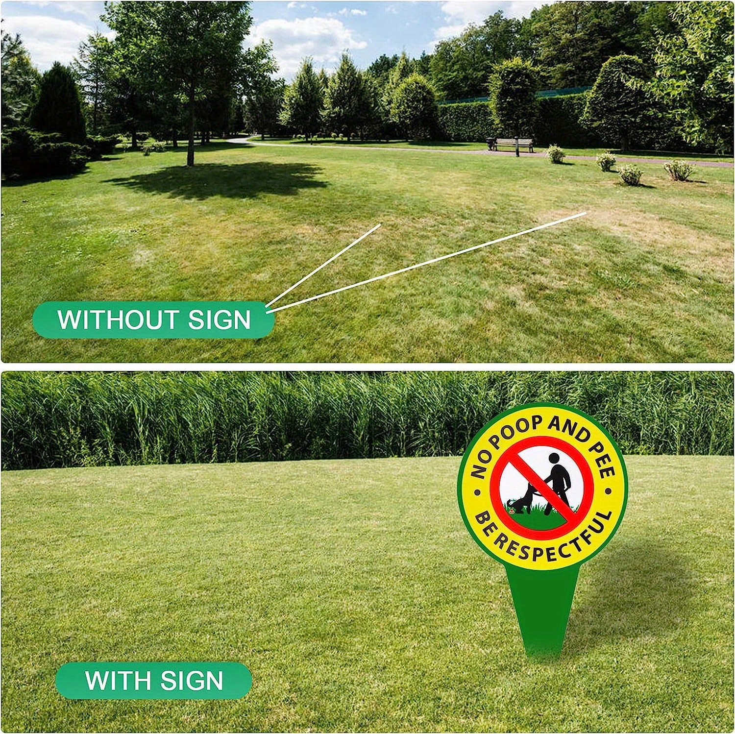 Poop Sign In Yard No Poo Outdoor Lawn - Temu Australia
