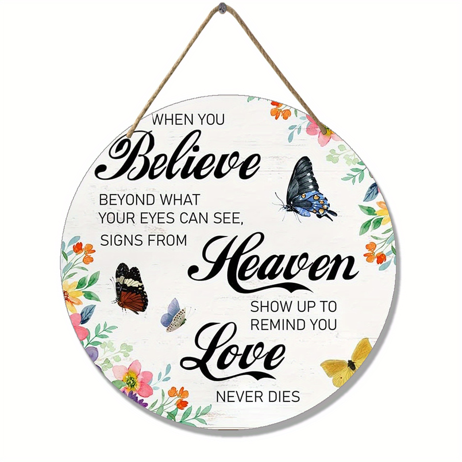 Wooden Signage Plaque Symbols Heaven Angel Wings Charm - Temu
