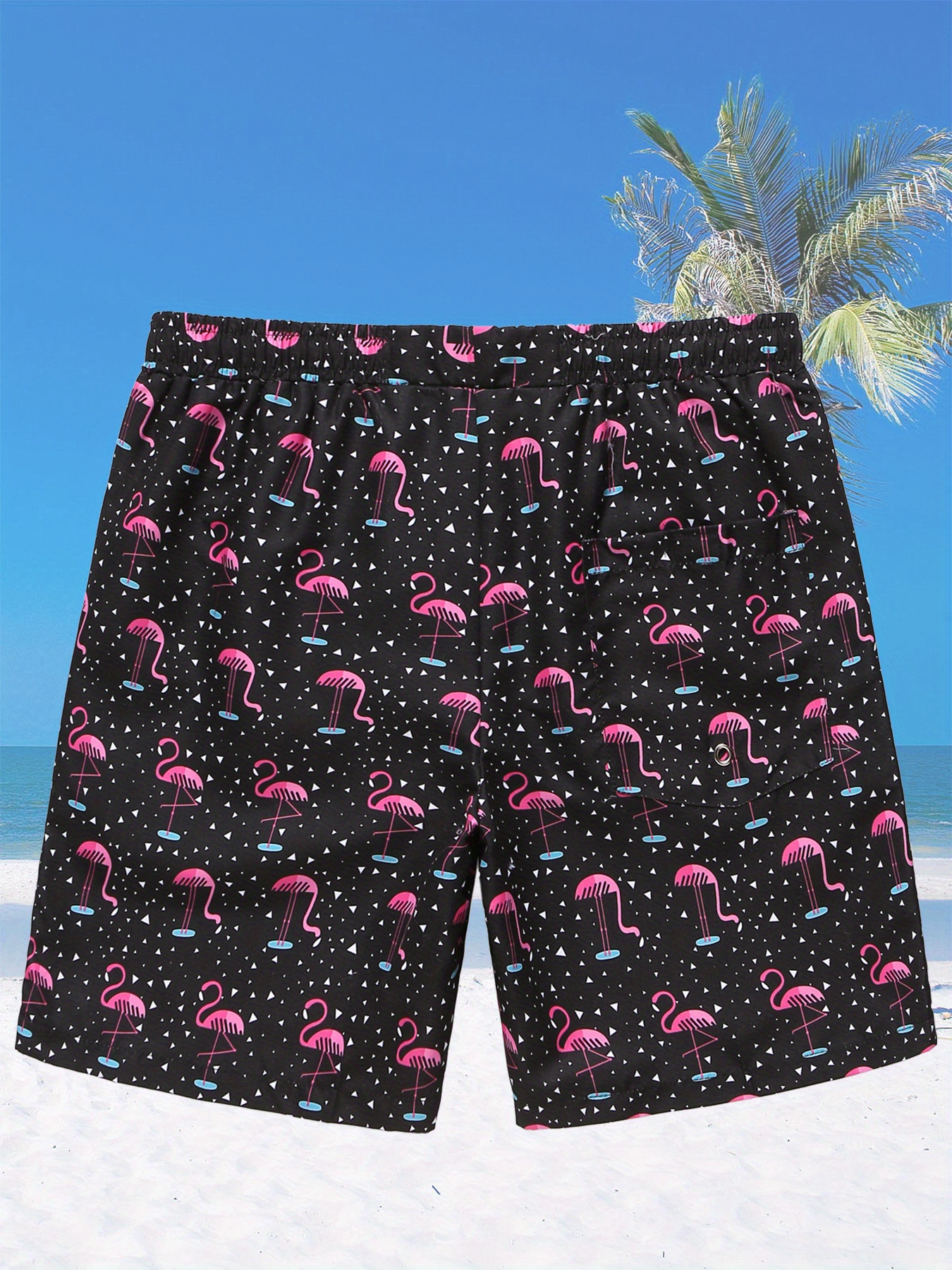 Men's Loose Mesh Lined Beach Shorts Activewear Drawstring - Temu United ...