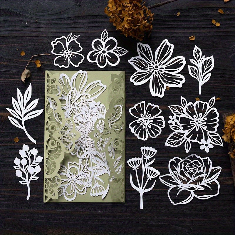 Large Size White Kraft Hollowed Decoupage Paper Envelope - Temu Australia