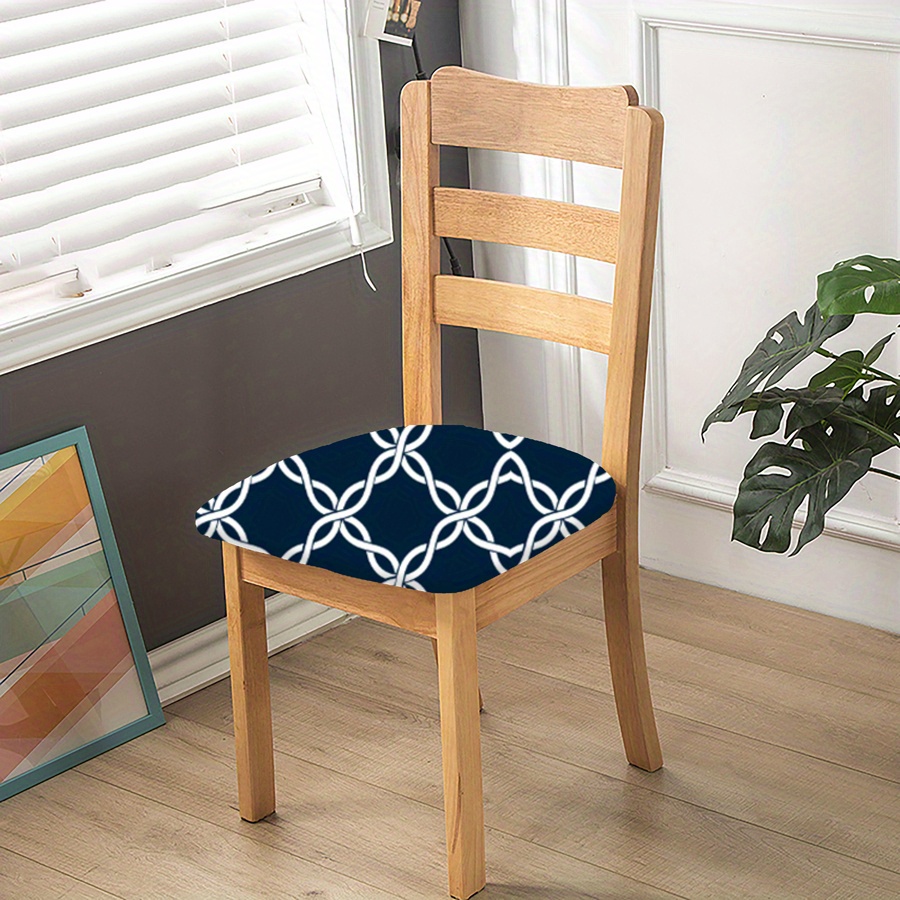 Dining Room Chair Seat Cover Stretch Printed Chair Cover - Temu Norway