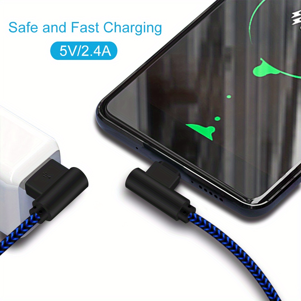 90 Degree Double Elbow Type C Cable Usb A Usb C 5v/2.4a Fast - Temu ...