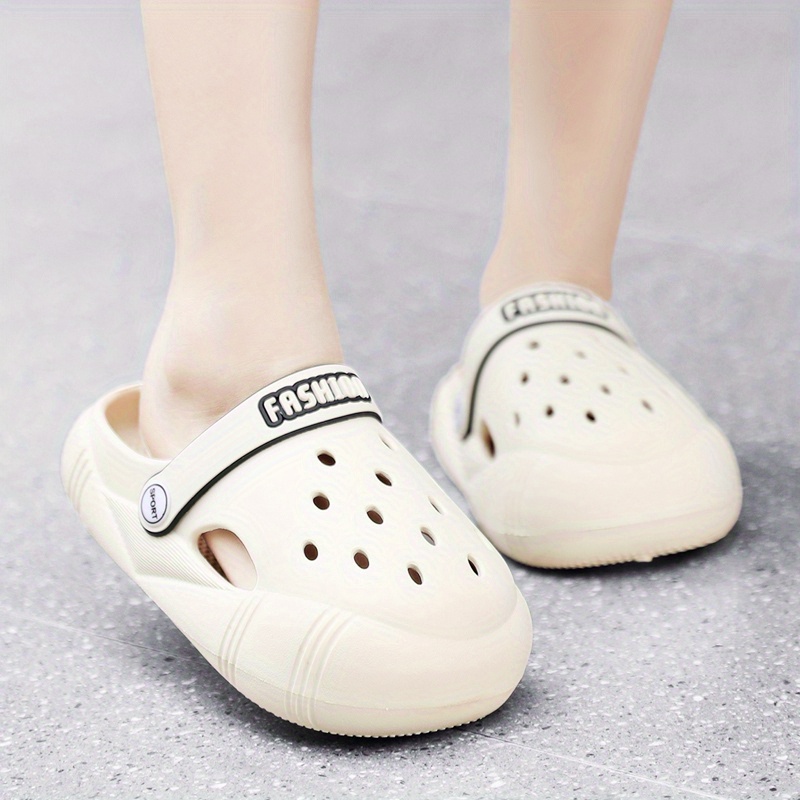 Casual Breathable Slip Clogs Boys Girls Lightweight Quick - Temu New ...