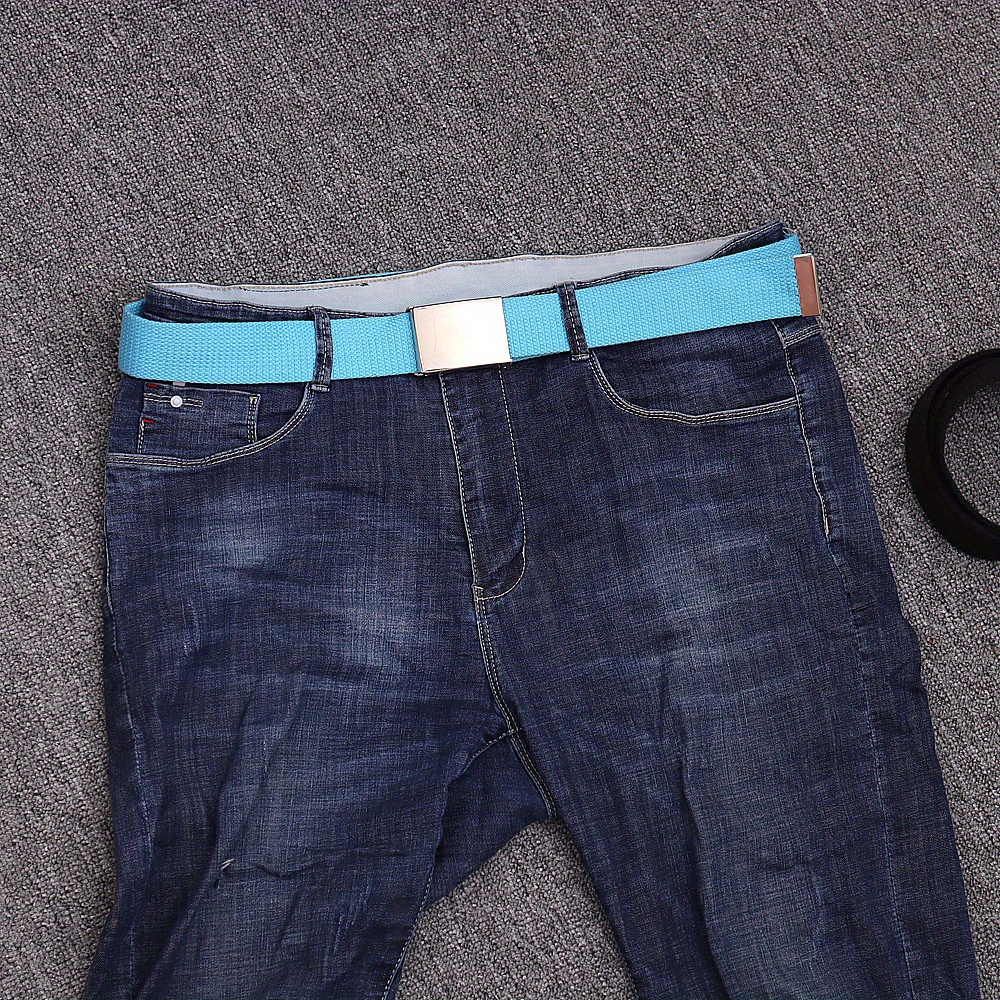 1pc candy color woven belt fashion stylish belt for men - jewelry ...