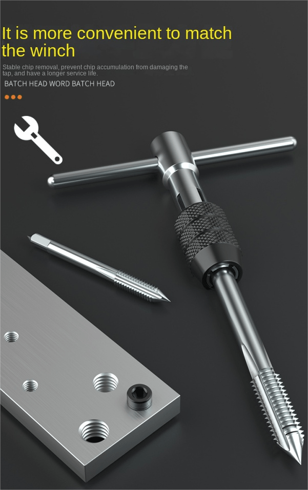 Hand Tap Tapping Set Tapping Chuck Manual Tool Thread - Temu