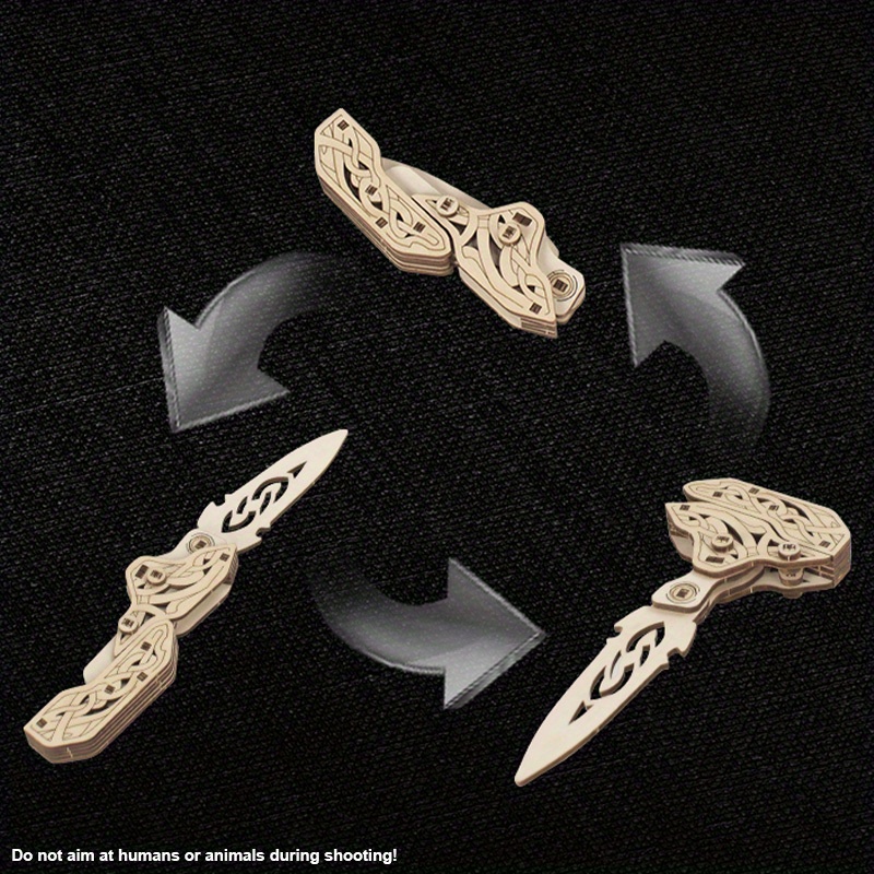 Wooden Military Knife 3d Puzzle Mortise And Tenon Structure Puzzle Toy ...