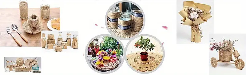 1pc 3 Mm 미터 자연 황마 로프 꼬기 문자열 Diy 예술 공예 선물 꼬기 크리스마스 꼬기 내구성 Temu Korea