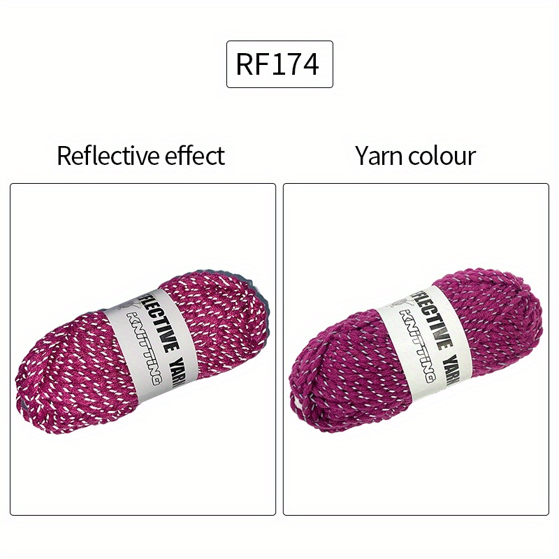 Polyester Reflective Yarn Sparkle Yarn For Crafts Glow In The Dark Yarn ...