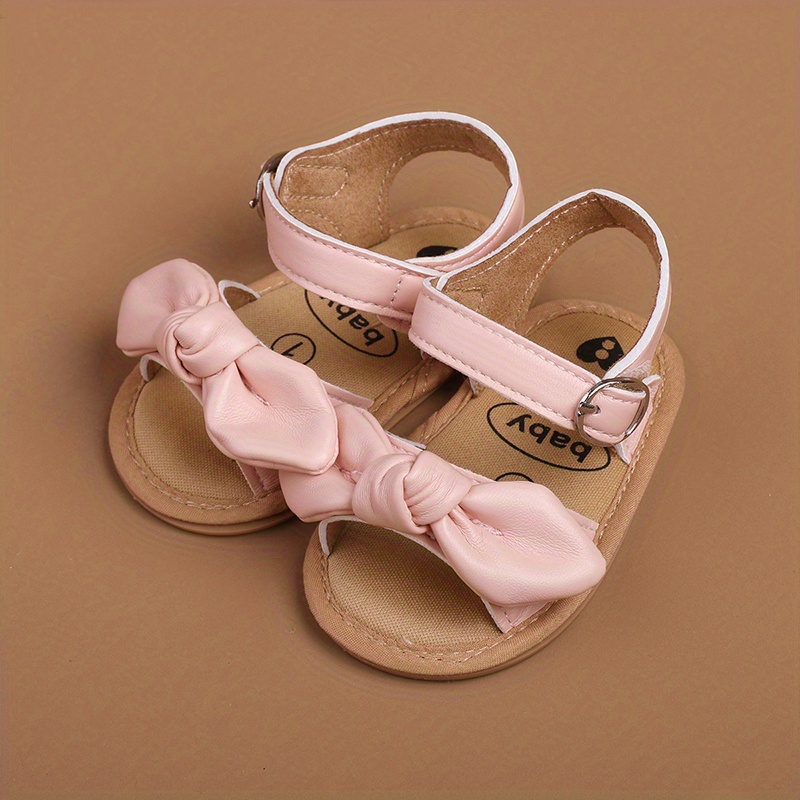 Cute Bowknot Breathable Open Toe Sandals Baby Girls - Temu Norway