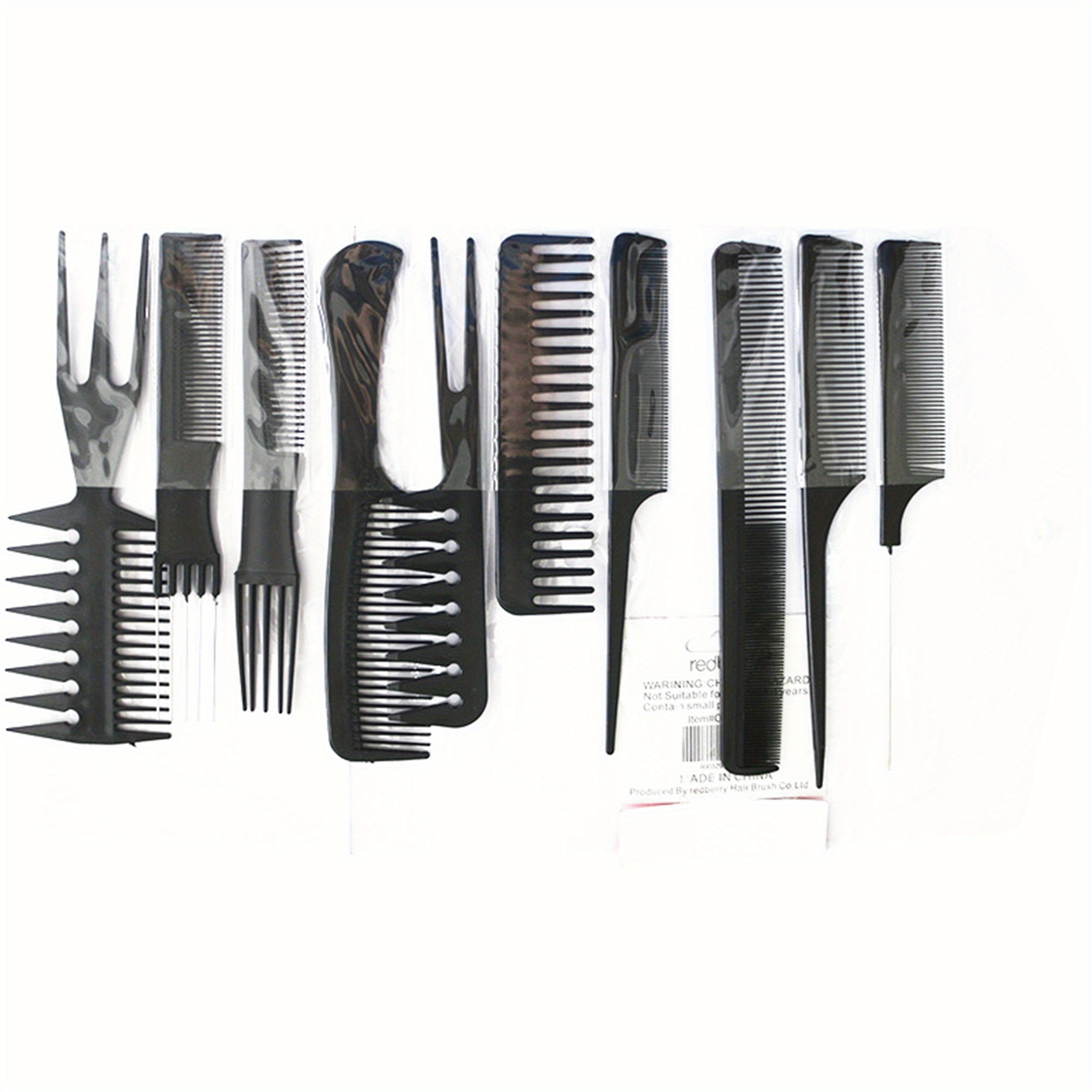 Professional Hairdressing Comb Set Plastic Hair Styling - Temu Australia