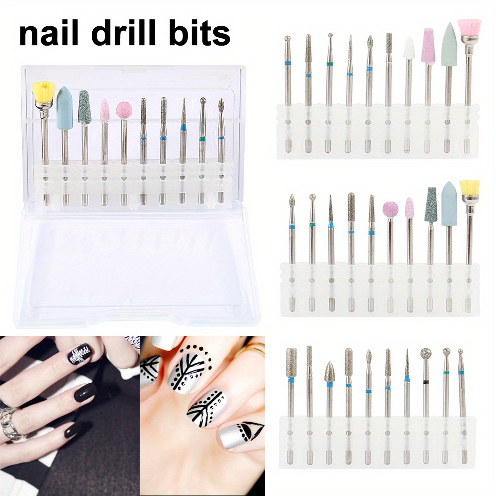 Professional Nail Drill Bits Kit Fine Sand Durable Nail - Temu Australia