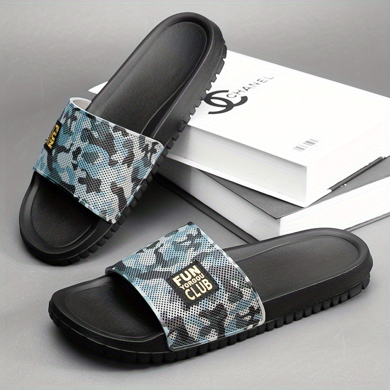 Mens Trendy Camouflage Slip On Outdoor Slides With Assorted Colors ...