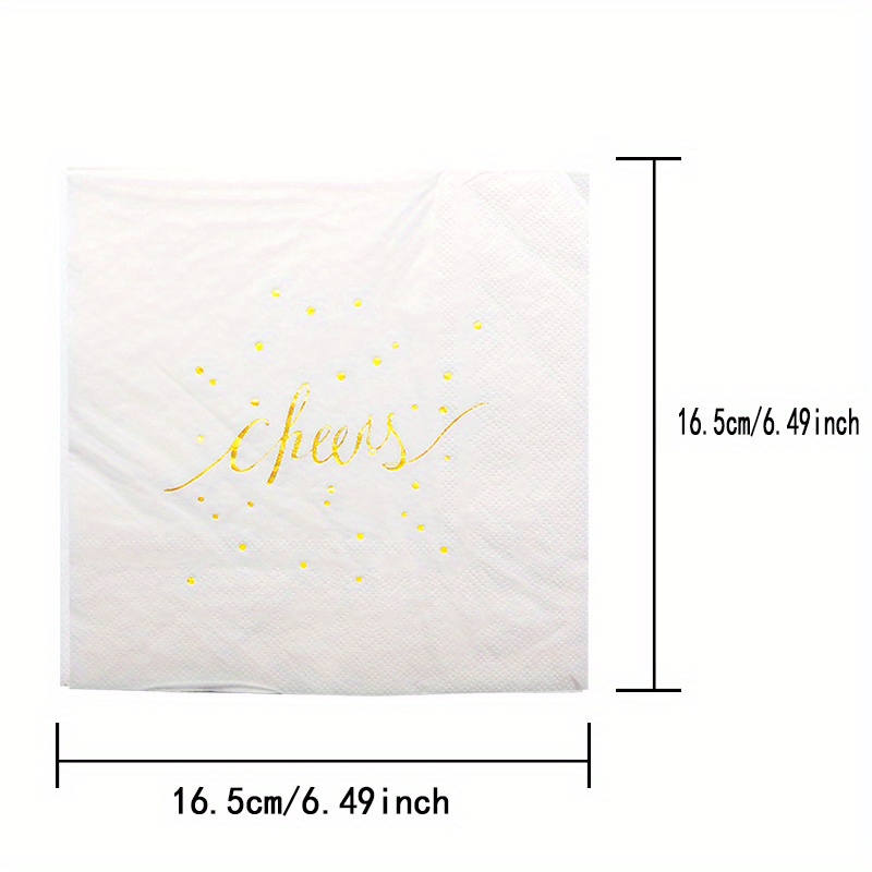 Golden Dot Disposable Napkins Graduation Wedding Bridal Baby - Temu ...