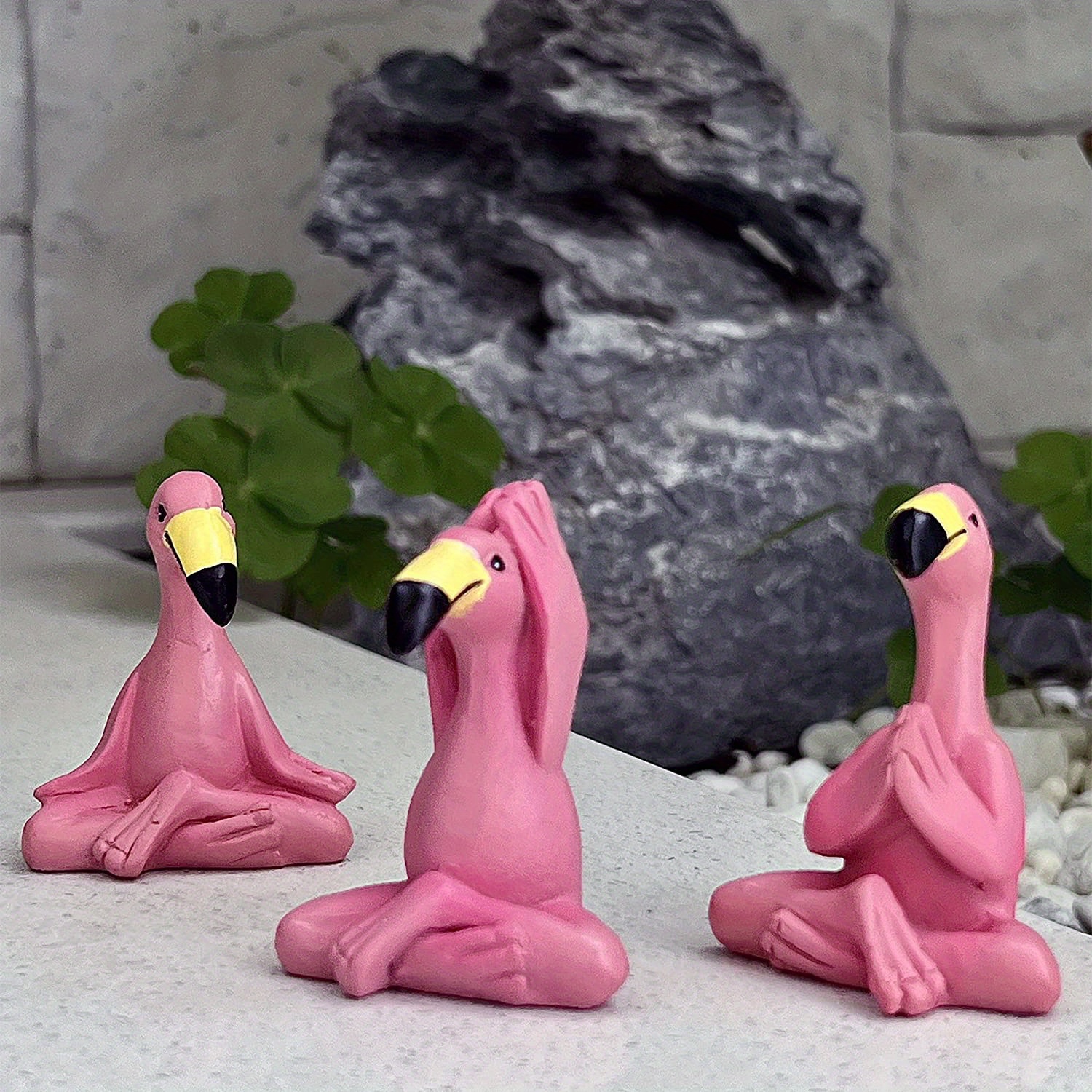 flamingo figurines statue sculpture kawaii pink - Temu