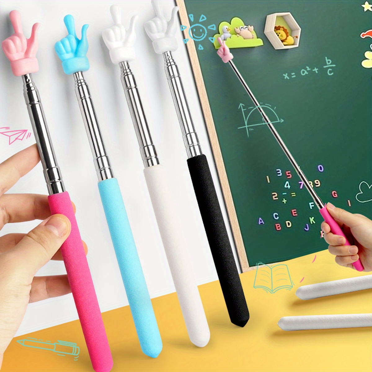 Finger Reading Stick Retractable Sticks Extended Educational - Temu ...