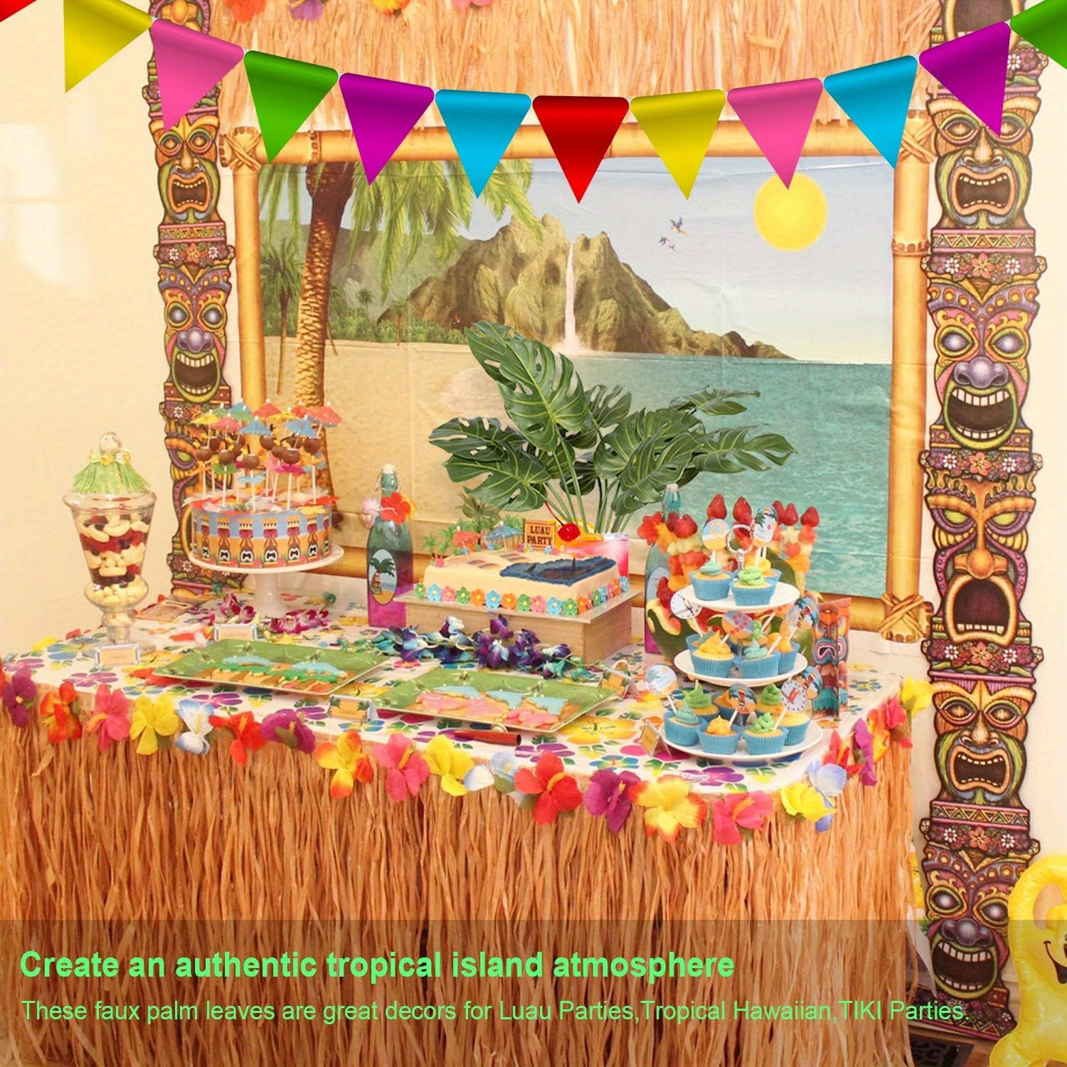 Artificial Palm Plants Leaves Faux Turtle Leaf Tropical - Temu Canada