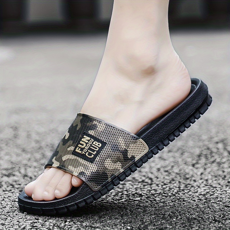 Mens Trendy Camouflage Slip On Outdoor Slides With Assorted Colors ...