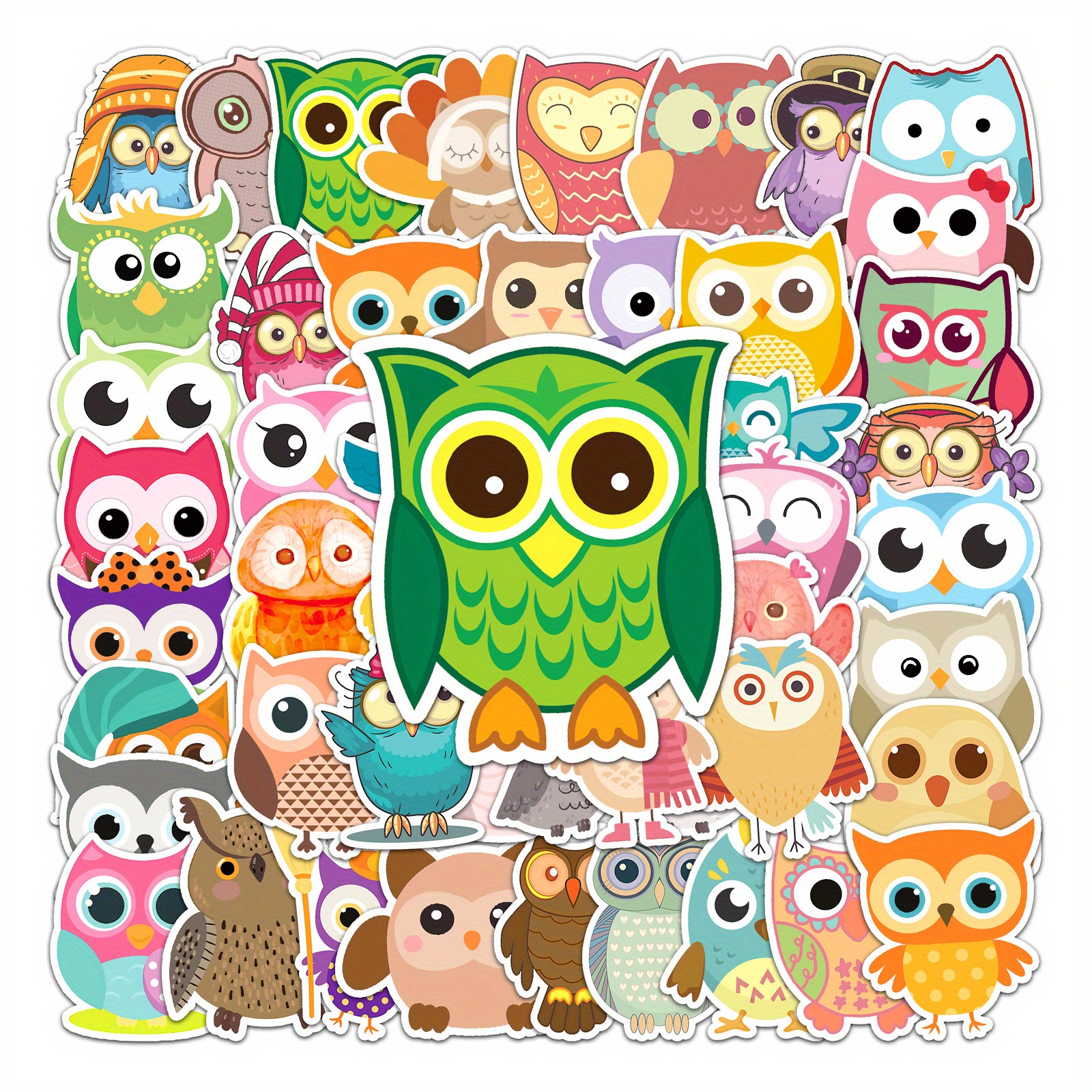 owl doodle stickers cartoon ledger sticker diy skateboard - Temu New ...