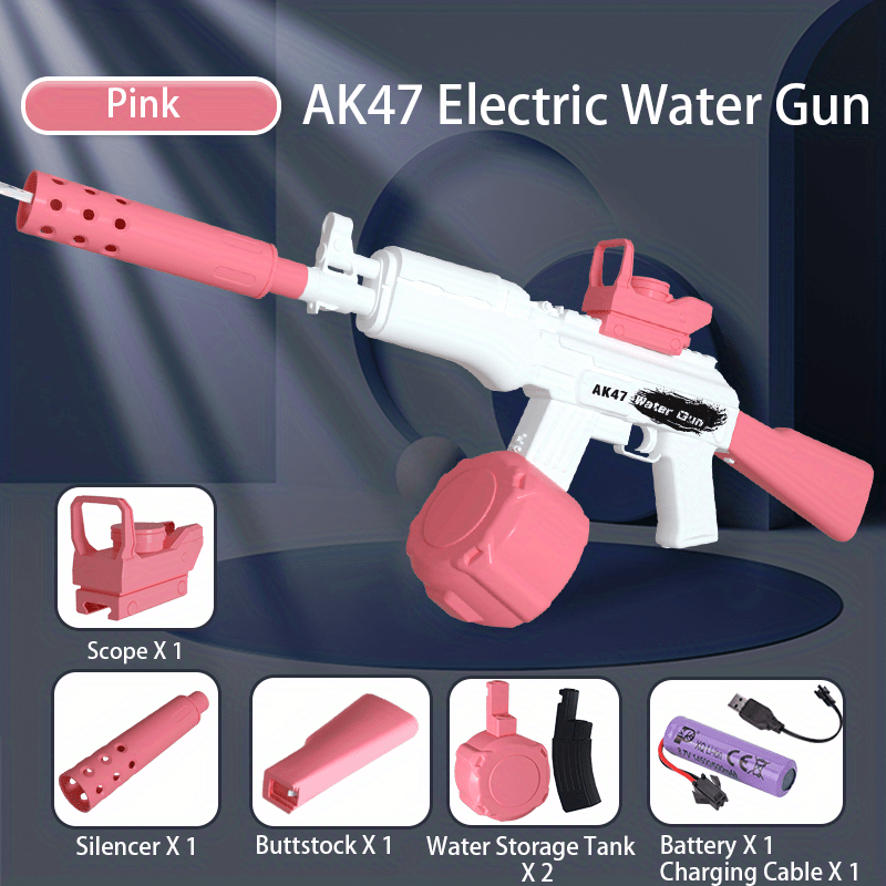 Automatic Toy Akm Electric Water Gun Range Kids Adults - Temu