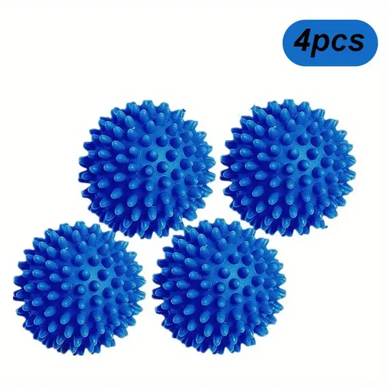 4pcs6pcs 건조기 공 세탁 정전기 방지 재사용 가능한 플라스틱 의류 건조 및 확장 직물 연화제 공 3 인치