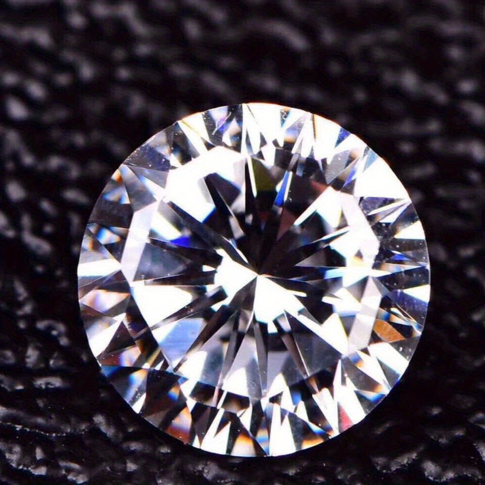 5carat Round Ice Cut Zirconia Loose Gemstones - Temu