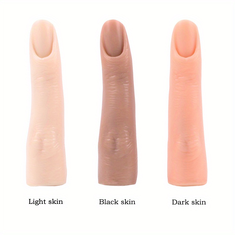 네일 아트 연습 관절이있는 손가락 실리콘 가짜 손가락 모델 구부릴 수 있고 삽입 가능한 네일 모조 지문 매직 Temu