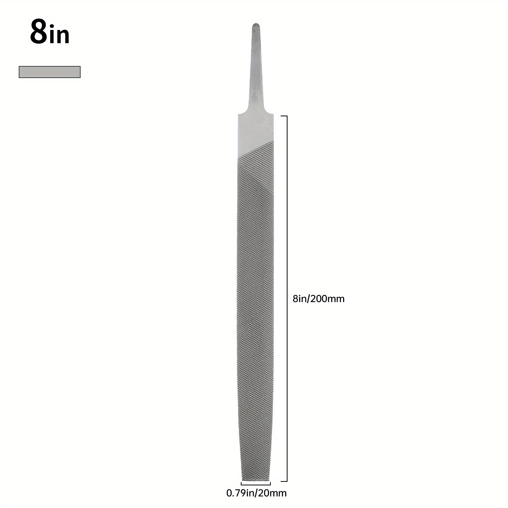Flat File Durable Steel File Sharpen Tools Deburr Double Cut - Temu