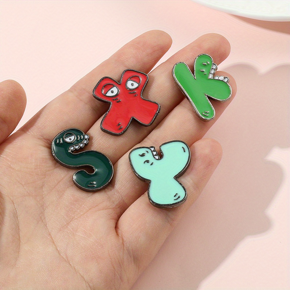 Creative Colorful Letter Brooch Diy Letter Pin Wallet - Temu