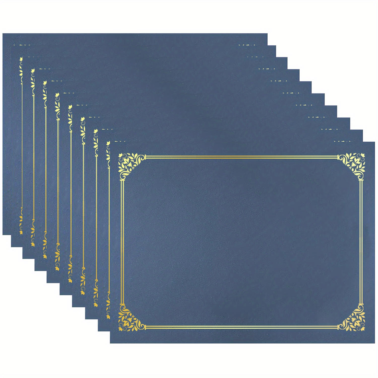 Holders Diploma Covers Golden Foil Border Suitable Cardstock - Temu