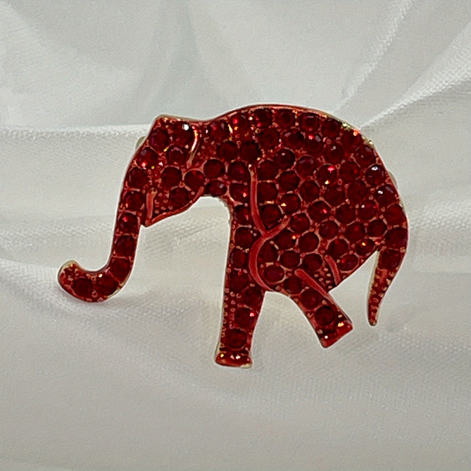 Rhinestones Elephant Brooch Cartoon Animal Badge Clothing - Temu United ...