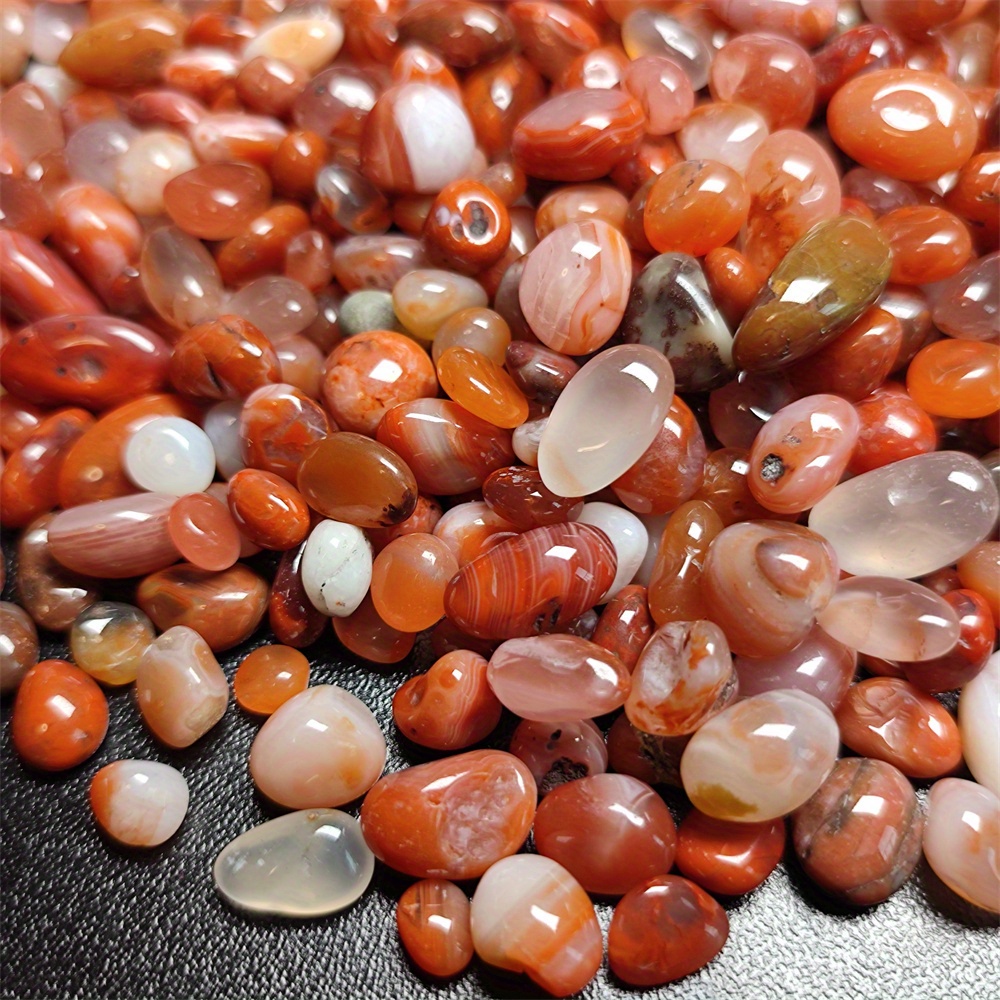 Red Agate Polishing Stone Fish Box Decorative Stone - Temu Australia