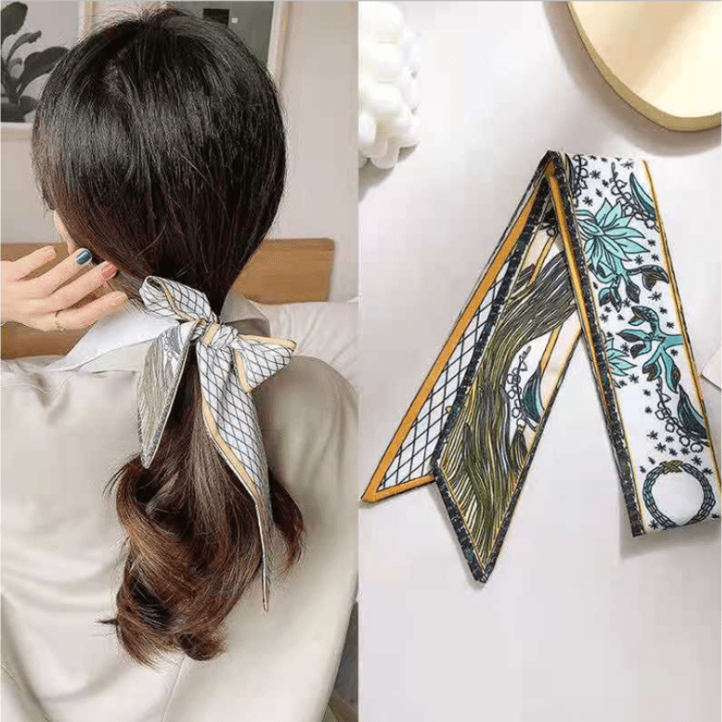 Women's Elegant Ribbon Scarf Hairband Versatile Scarf - Temu United Kingdom